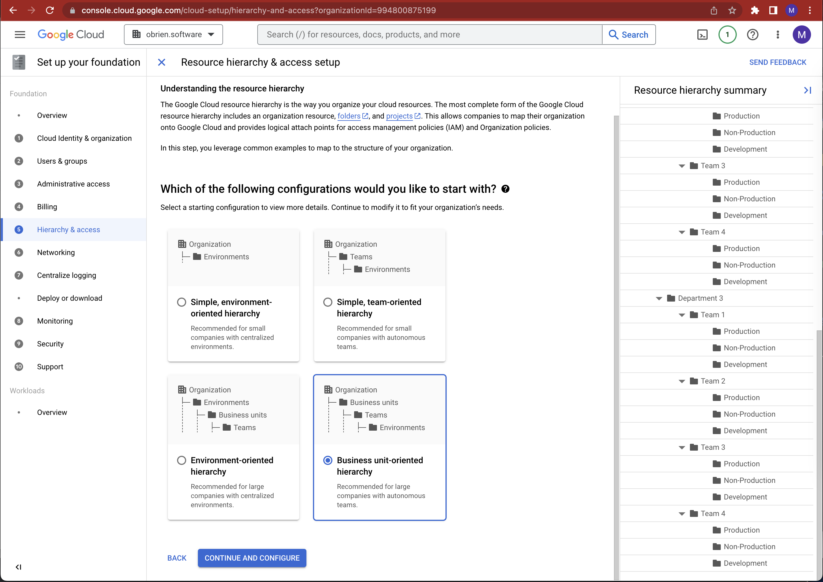 Google Cloud Enterprise Setup Checklist - Day 0 alignment with ...