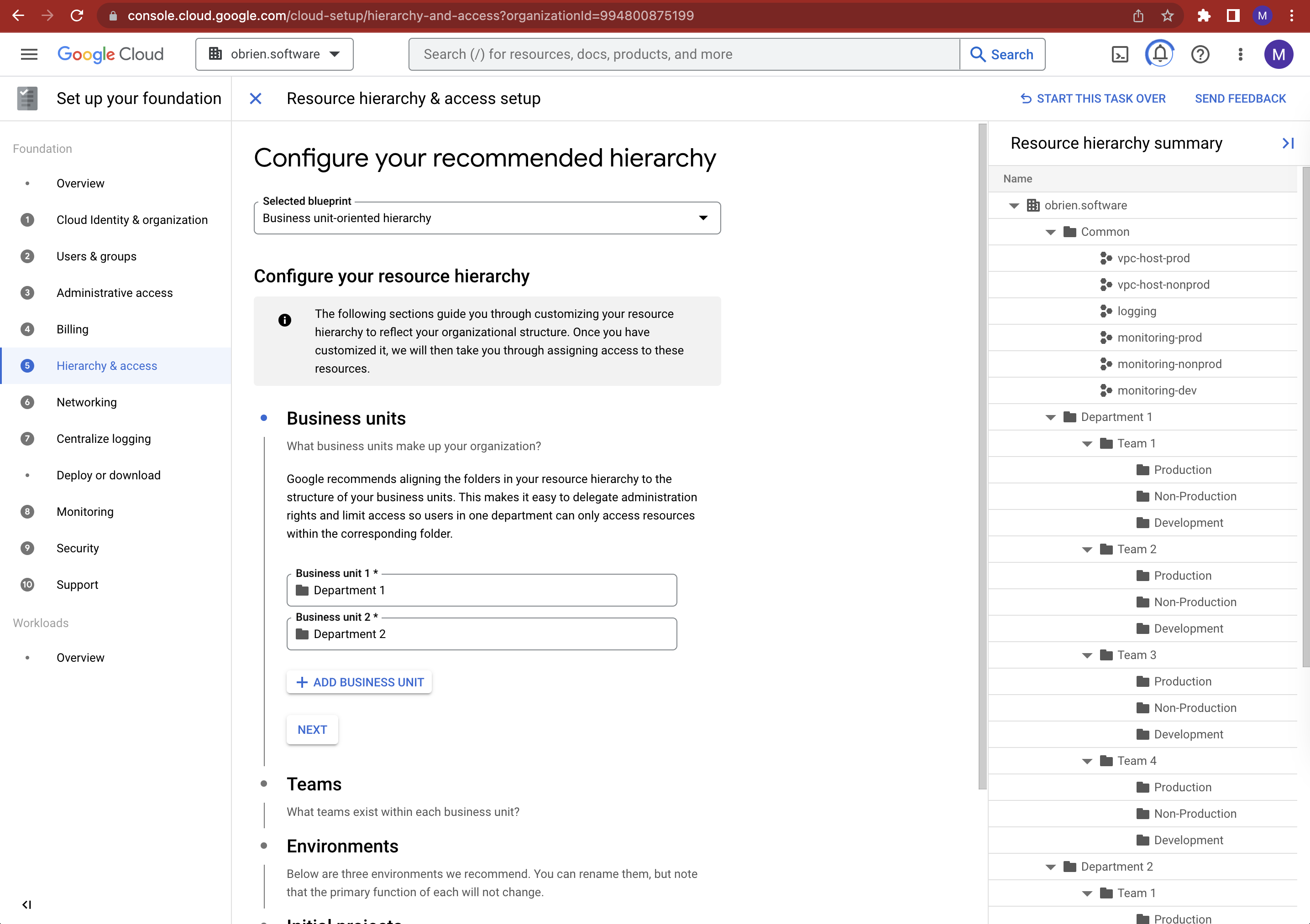 Google Cloud Enterprise Setup Checklist - Day 0 alignment with ...