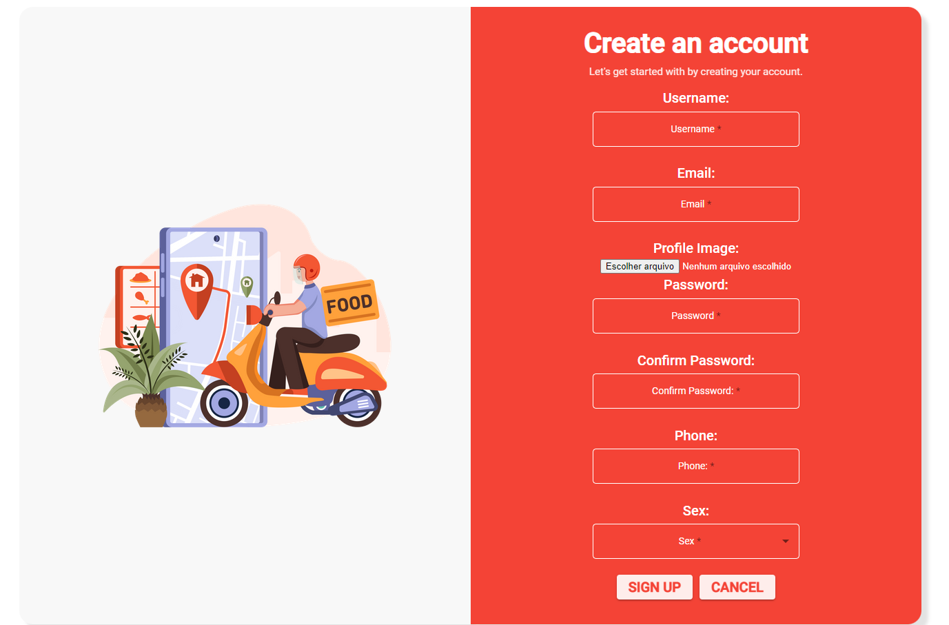 GitHub - angelolorensi/Food-App: Food App é um projeto que criei para praticar os frameworks ...