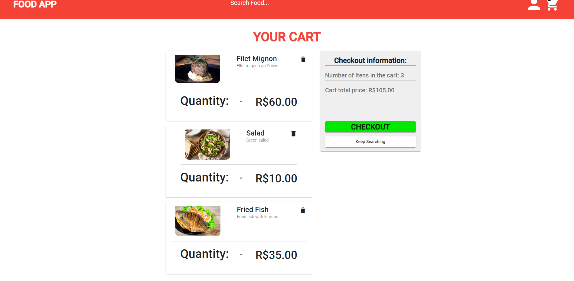 GitHub - angelolorensi/Food-App: Food App é um projeto que criei para praticar os frameworks ...