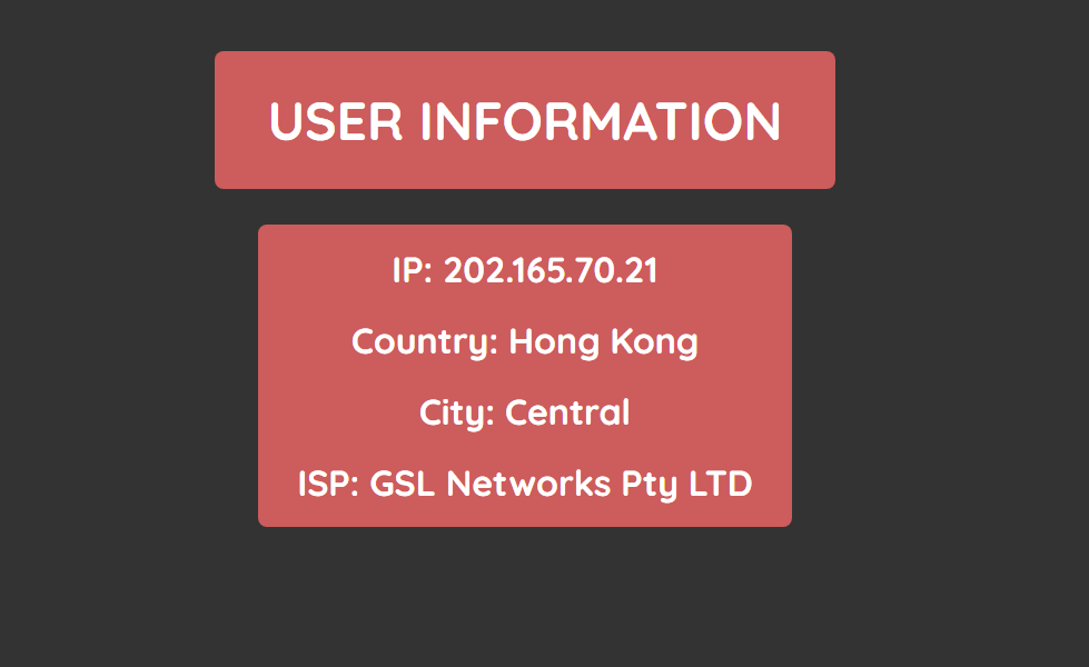 Github Andreyrosaip Address Simple Project This Is A Simple Project That Takes The Users Ip