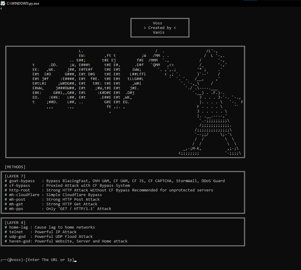 GitHub - vanis1980/Voss-Net-DDOS-: Voss Net (DDOS) : Simple