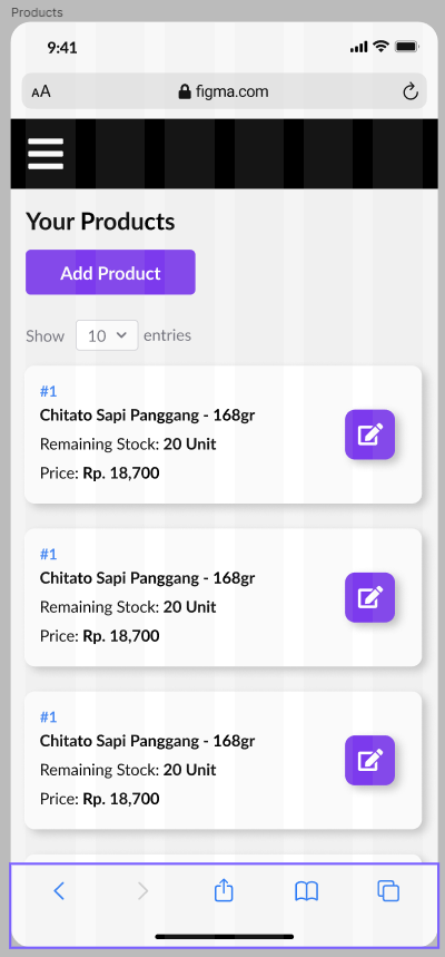 UI/UX Design | Mobile Products Management Page · Issue #37 ...