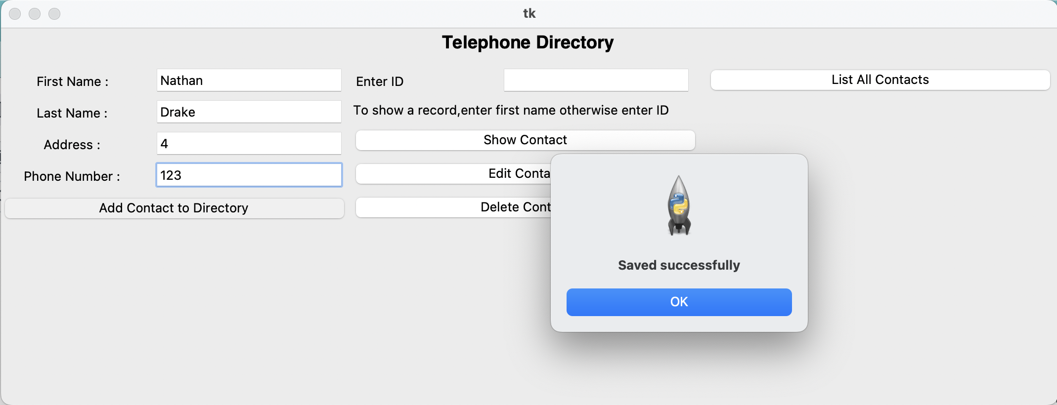 GitHub - samarthgh/Telephone-Directory-python