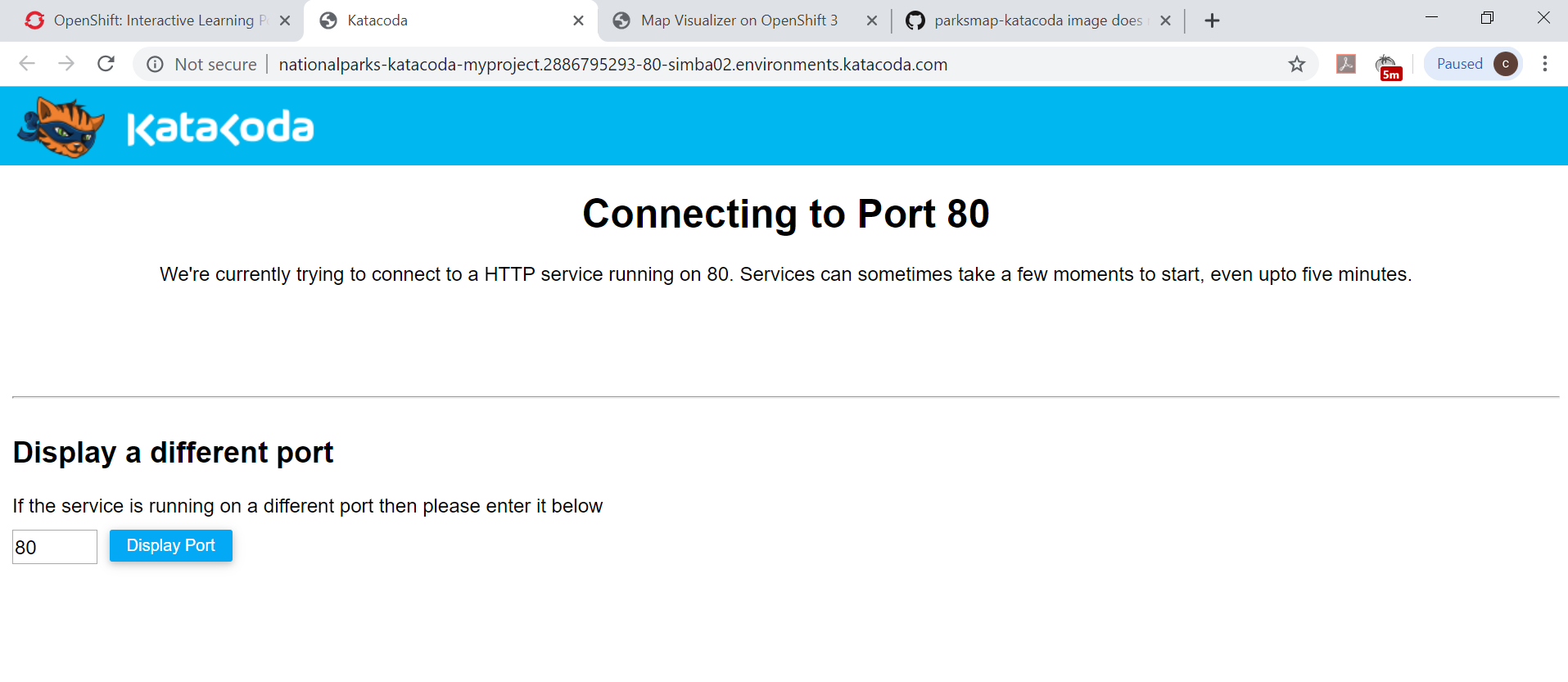 parksmap-katacoda image does not display map after route created · Issue #439 · openshift-labs ...