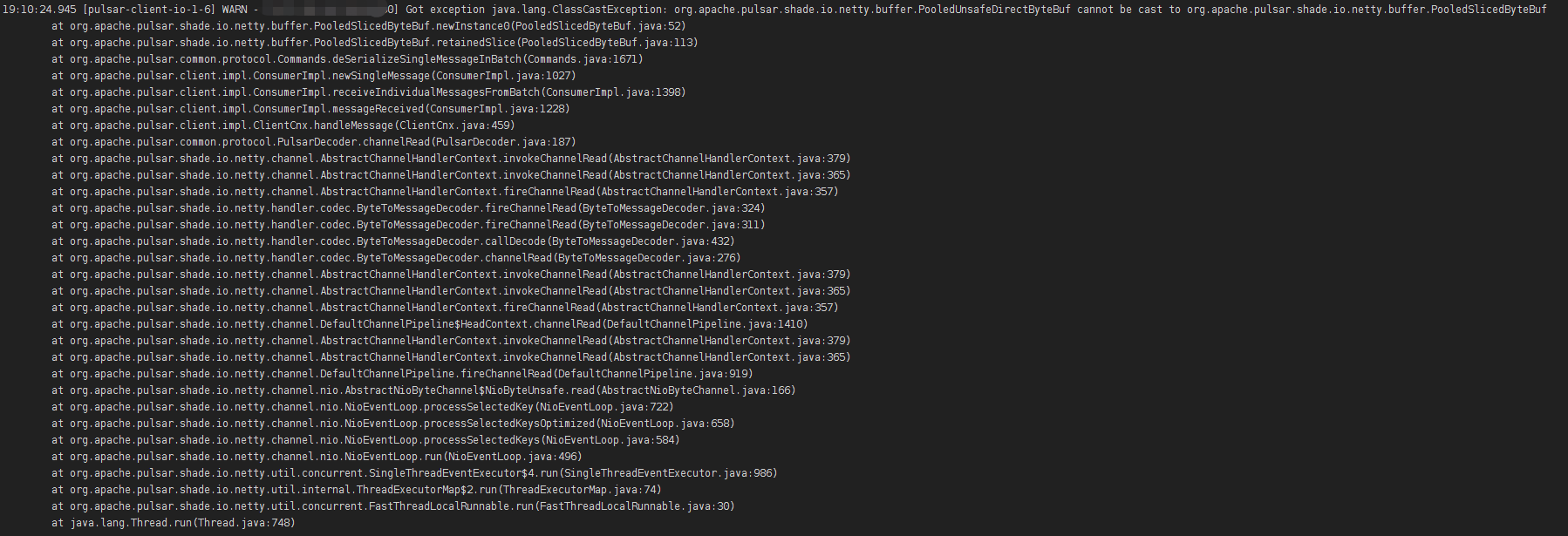 Classcastexception When Create Message Instance · Issue 15480 · Apachepulsar · Github