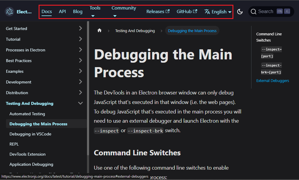 Navbar Carets Should Never Appear On A Separate Line · Issue 369 · Electronwebsite · Github 