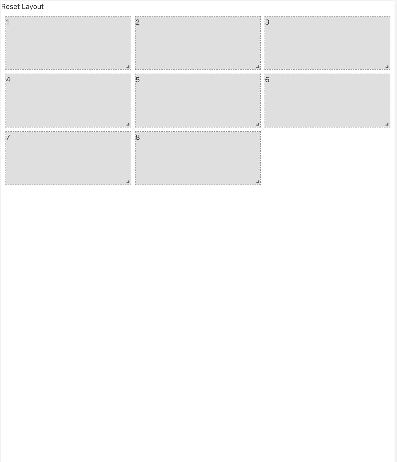 Layout Is Not Auto Aligned Responsively · Issue 1718 · React Grid Layout React Grid Layout · Github