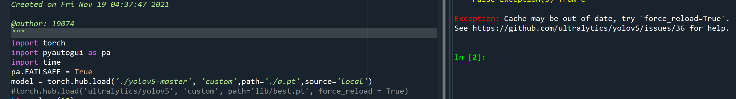 how to load my own trained yolov5,so i can use like result = model(img) · Issue #5733 ...