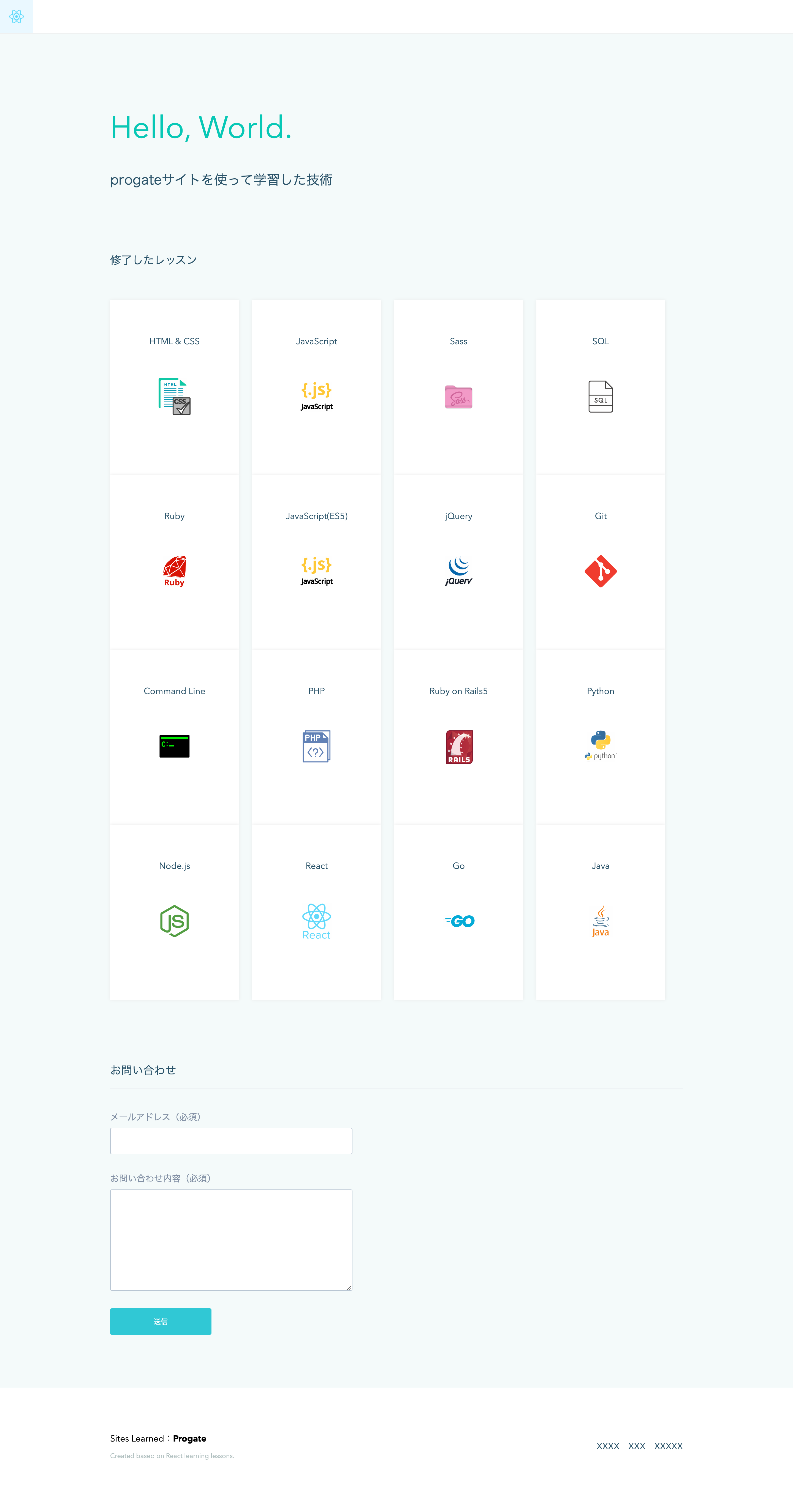GitHub - xmaruwo/react_lesson: progate React lesson