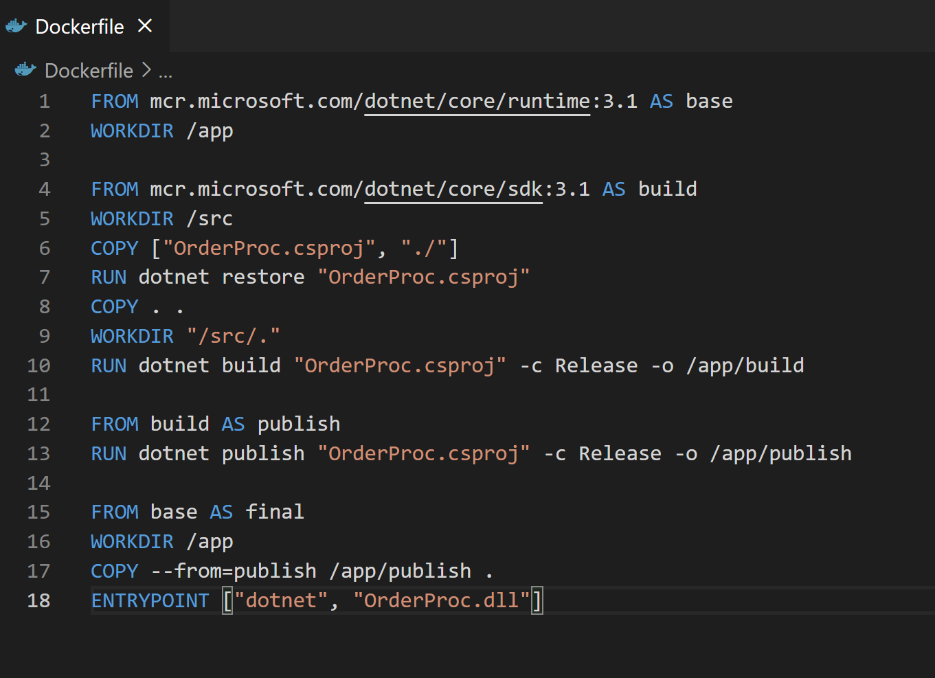 Semantic highlighting is not showing for my Dockerfile · Issue #2596 · microsoft/vscode-docker ...
