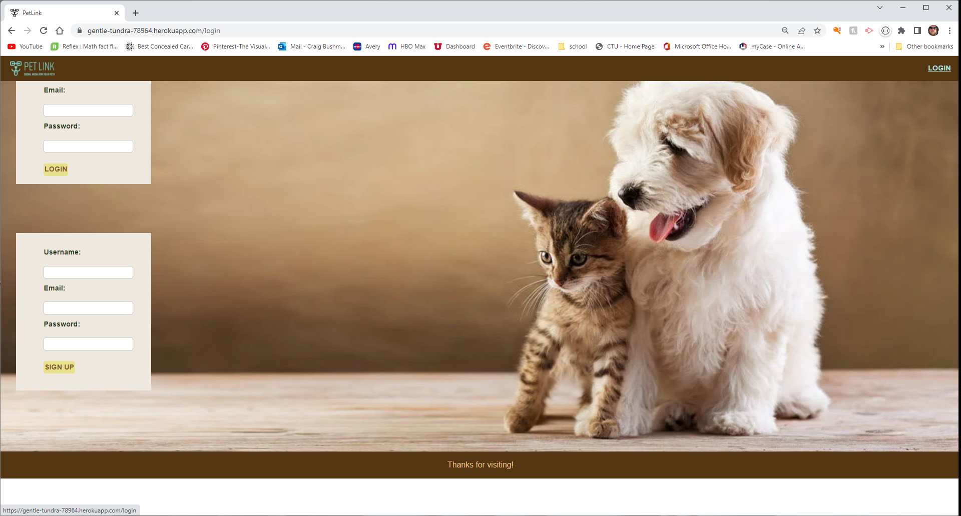 GitHub - cbushman9/petlink