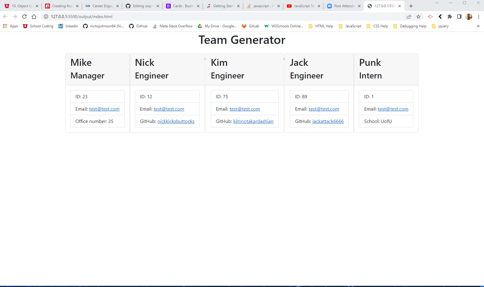 GitHub - nichojohnson84/oop-team-generator