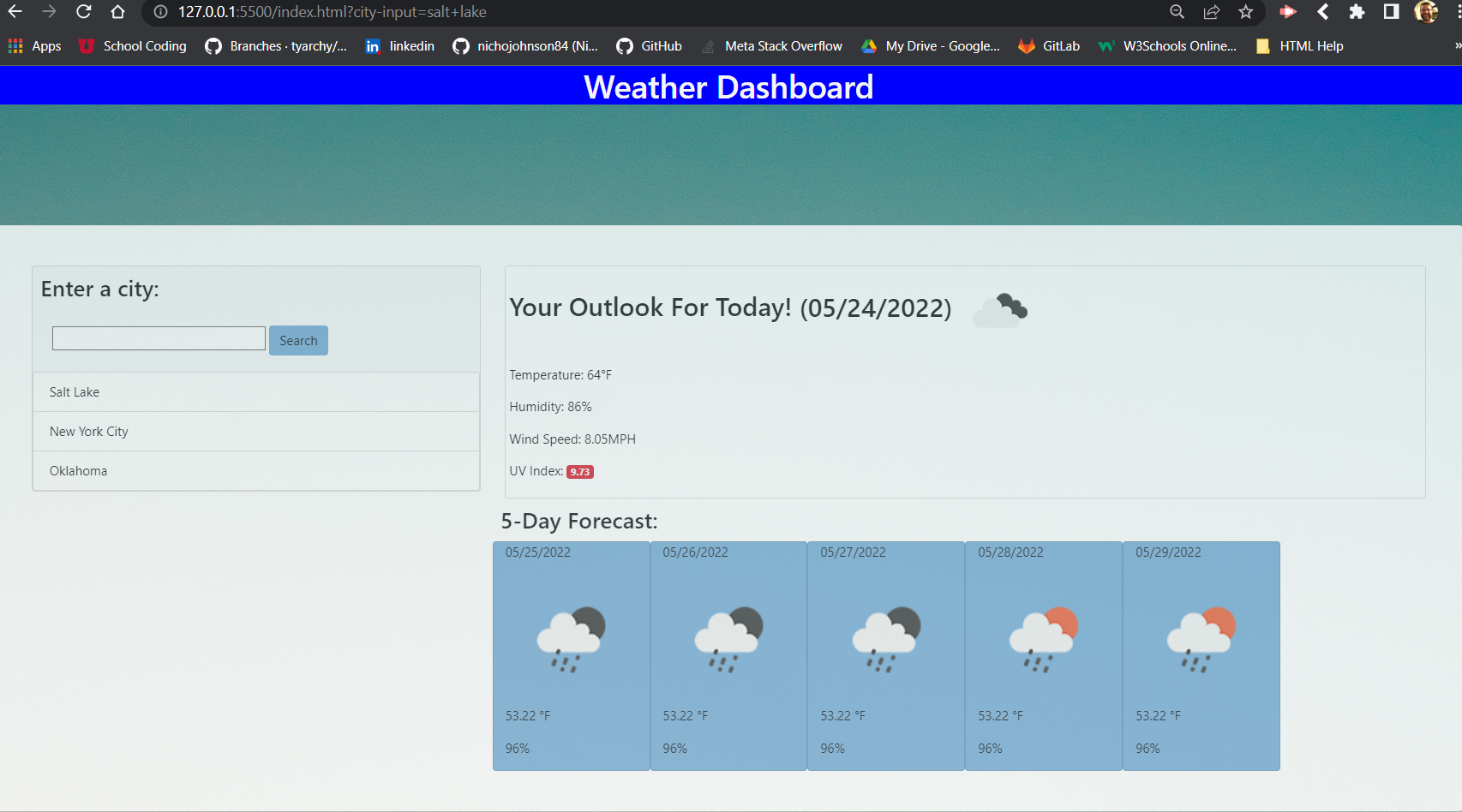 GitHub - nichojohnson84/weatherMeBad