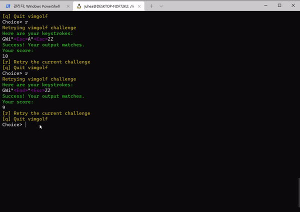 GitHub - juhea/VimGolf_Game