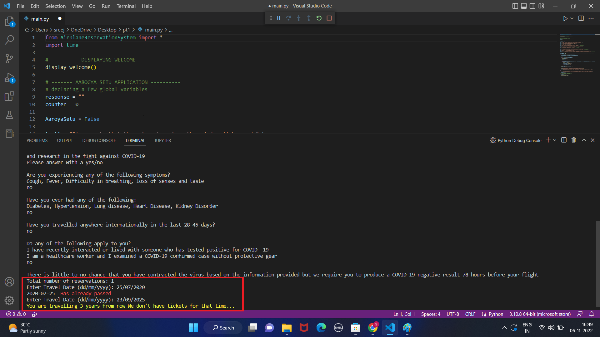 GitHub - sreeja6999/airplane-seating-reservation-python: Book Your seat in Desired Class