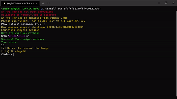 GitHub - jangh4303/vimGolf