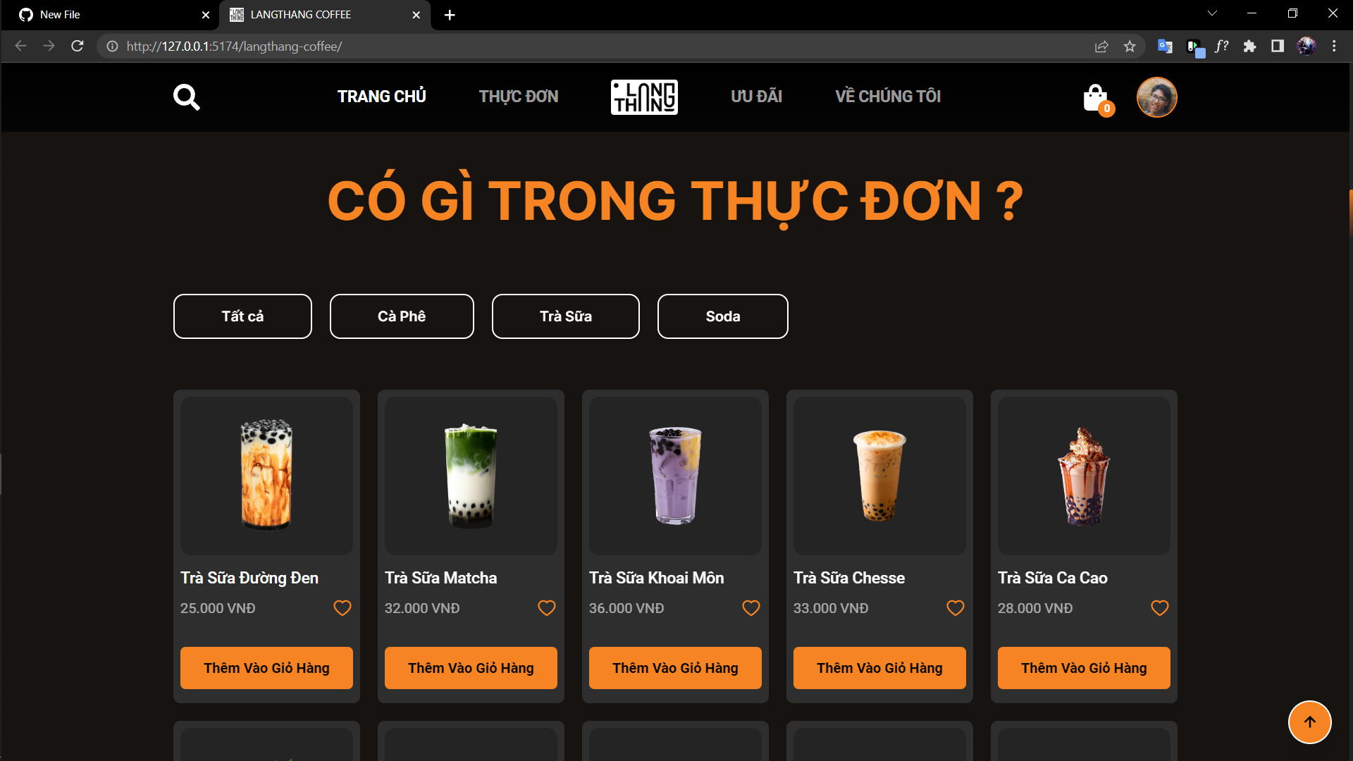 GitHub - mtrong100/langthang-coffee: create coffee website using react