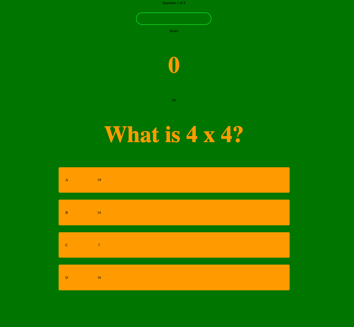 GitHub - JulianEsquivelDev/code-quiz