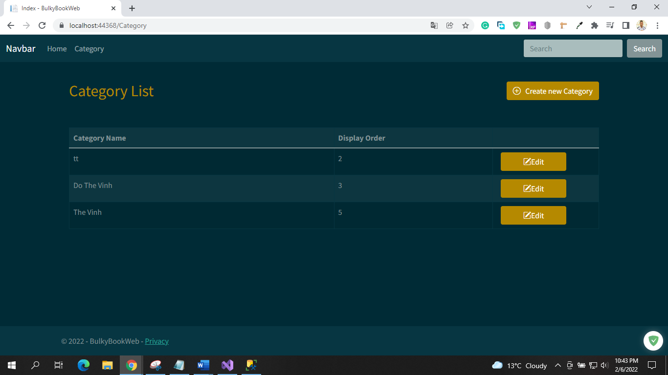 GitHub - Jeussu/BulkyBook