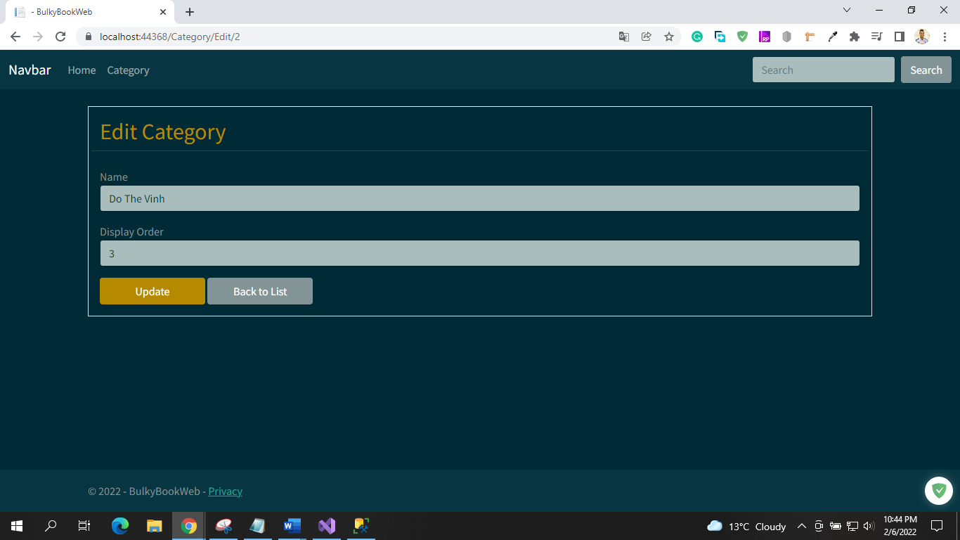 GitHub - Jeussu/BulkyBook