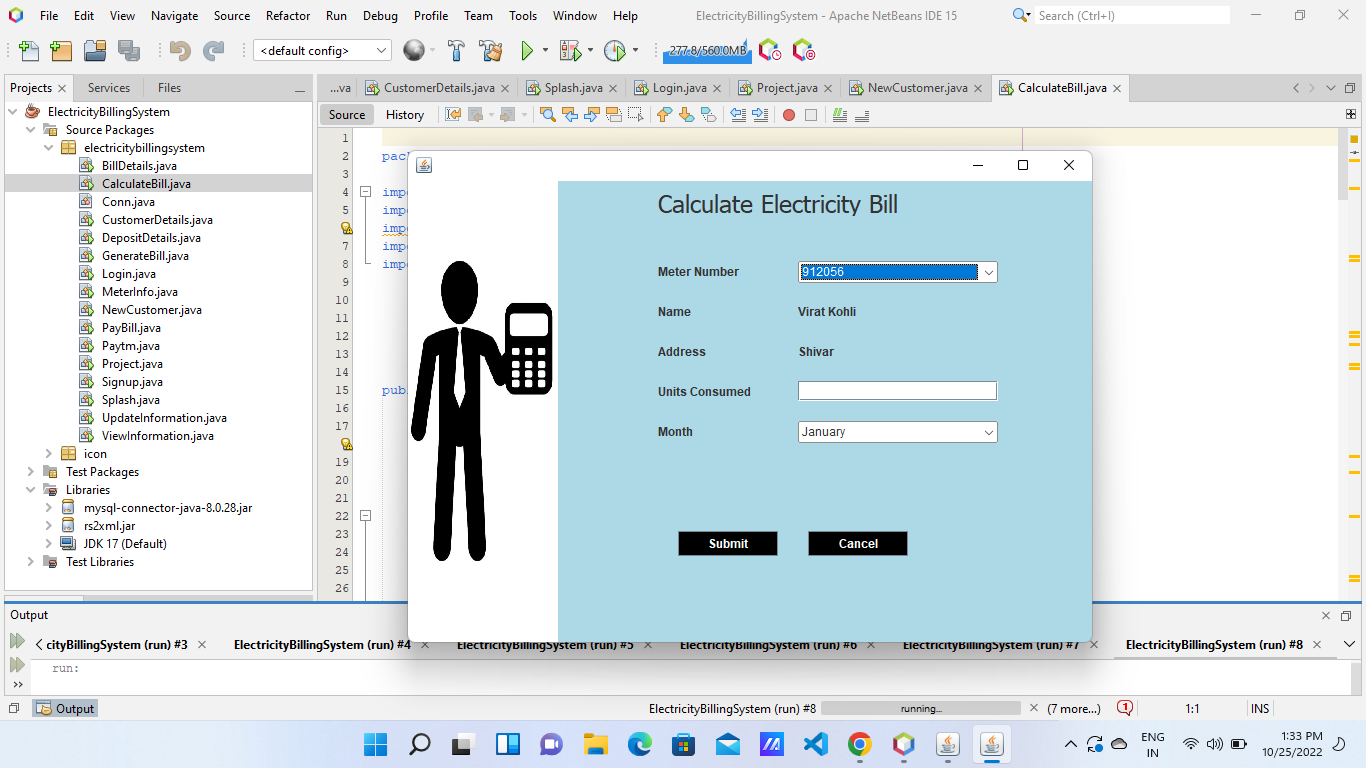 GitHub - tidkeshreyash/Electricity-Billing-System: It is a Internship ...