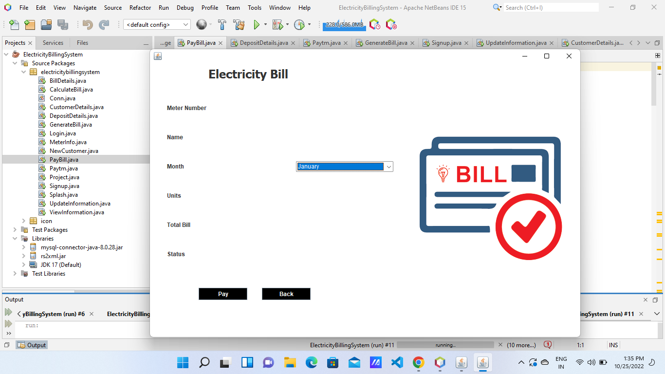 GitHub - tidkeshreyash/Electricity-Billing-System: It is a Internship ...