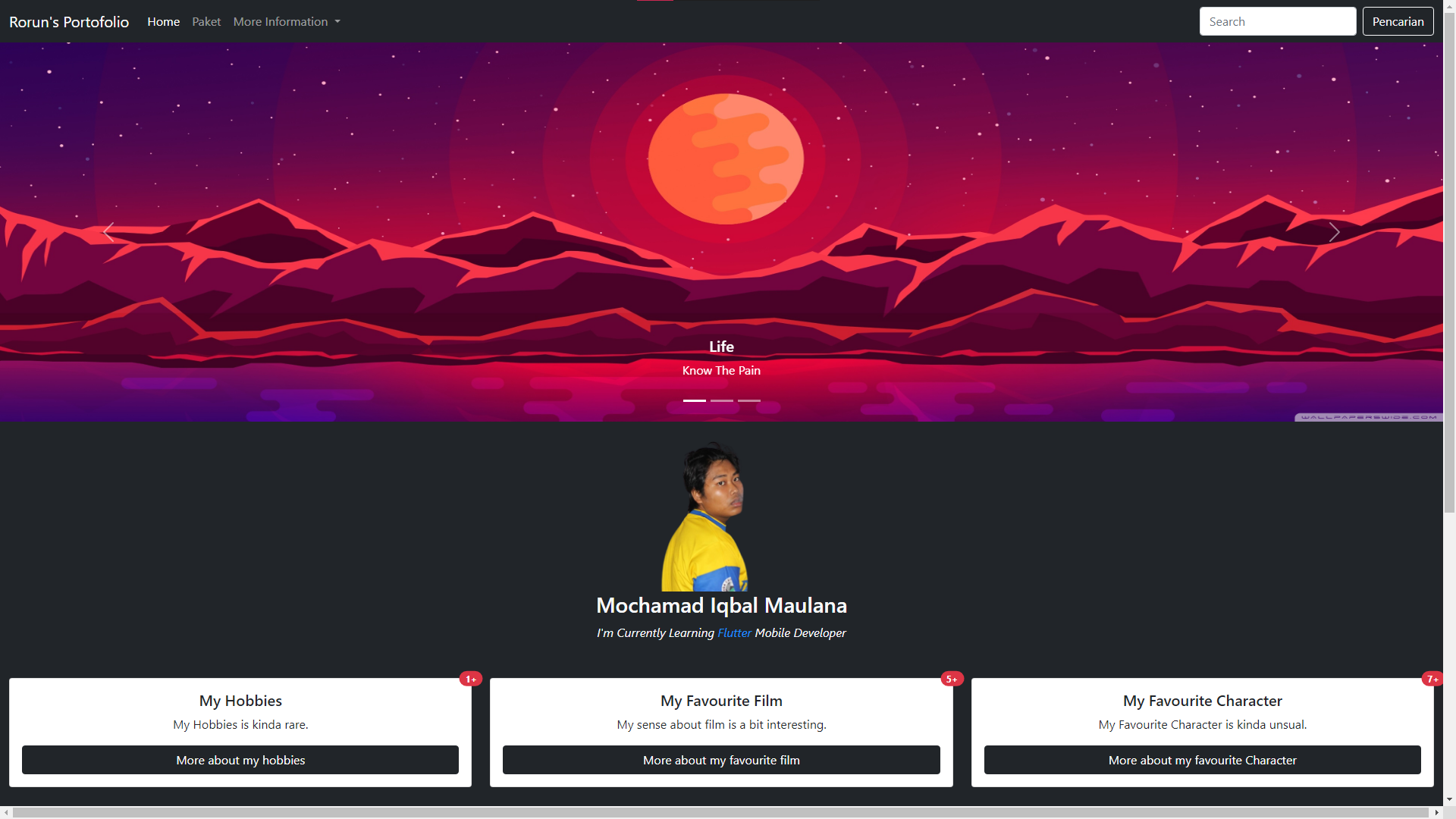 GitHub - jimbonlemu/Html-BootstrapPortofolio: Learning how to make ...