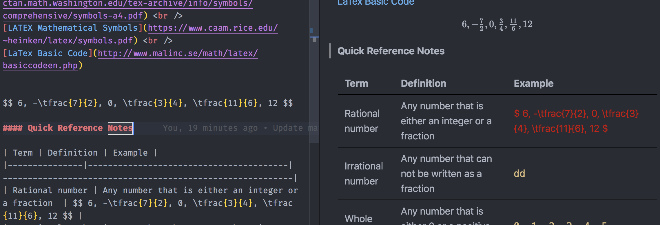 Math expressions delimited by `$$` are not showing in table · Issue #461 · yzhang-gh/vscode ...