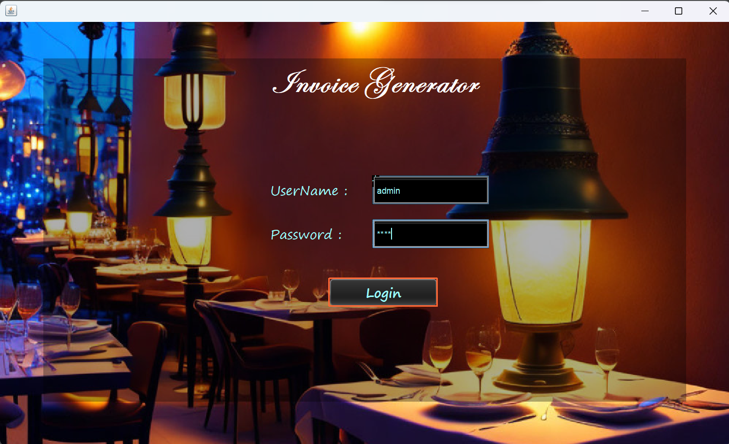 GitHub - Sakshi2502/Invoice-Generator: Invoice generator using java