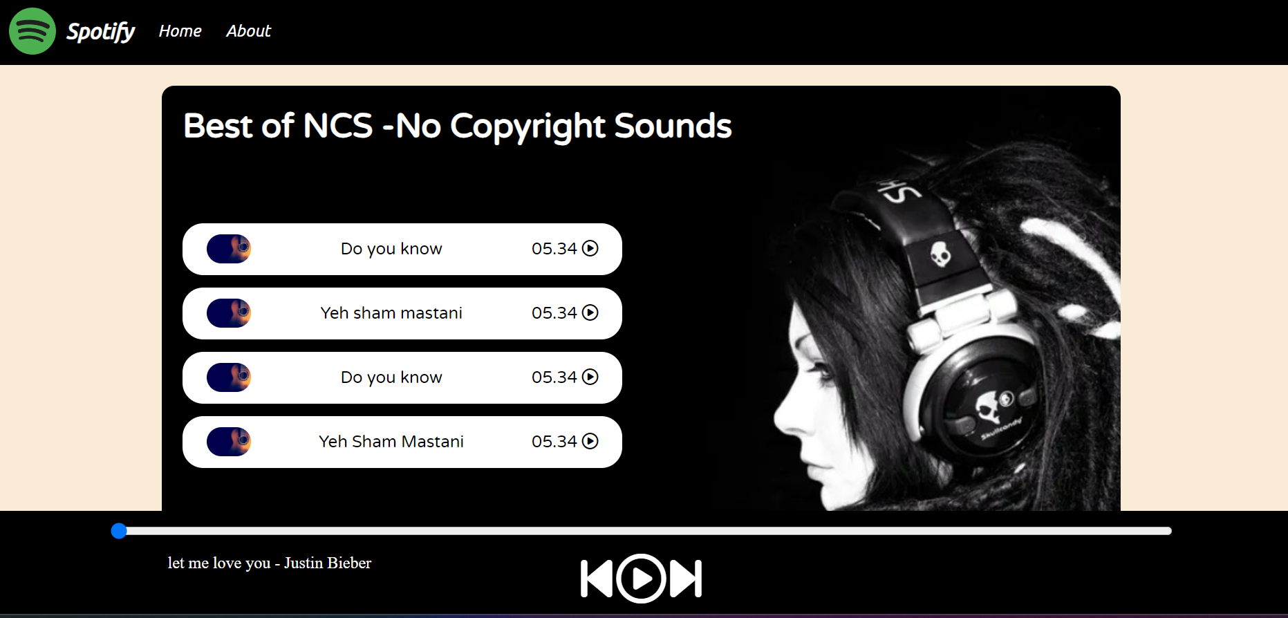 Github Sakshi2502spotify Clone