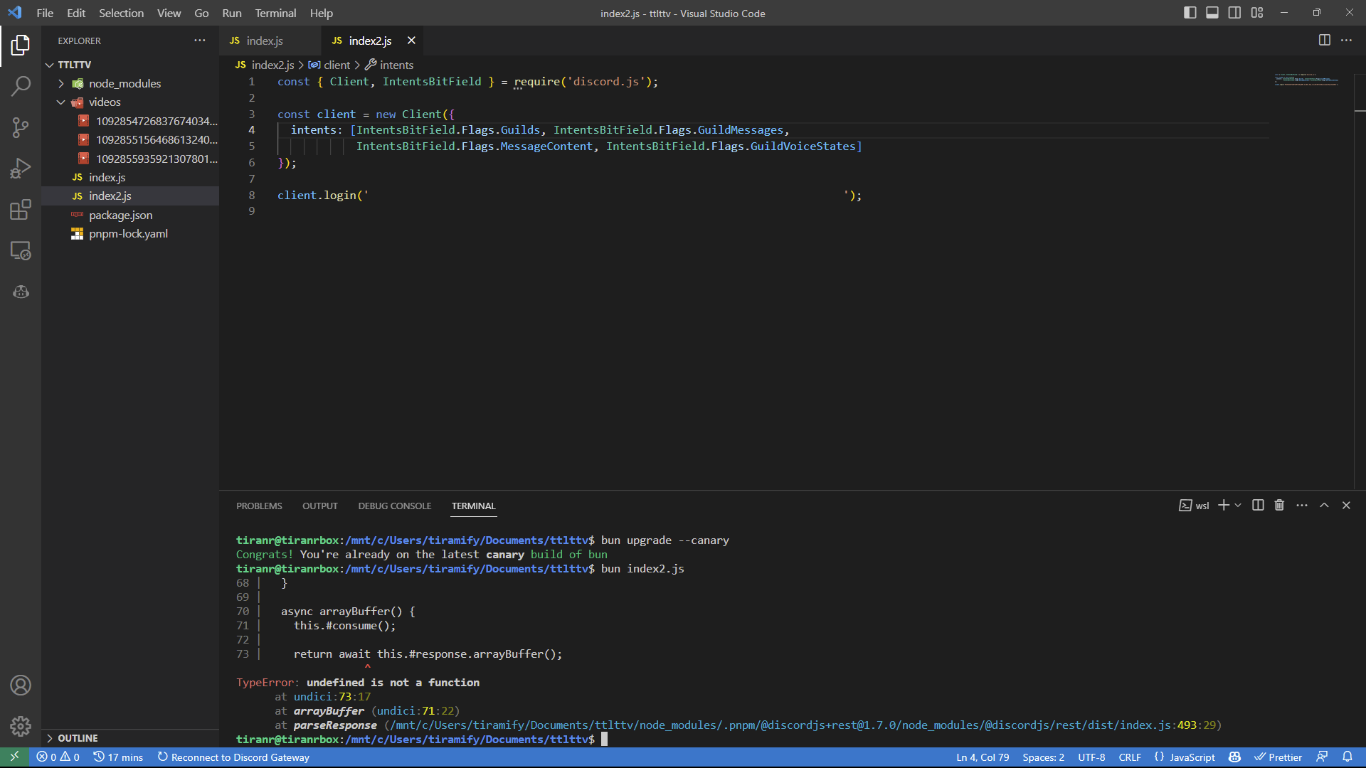 Support `discord.js` · Issue #2077 · oven-sh/bun · GitHub