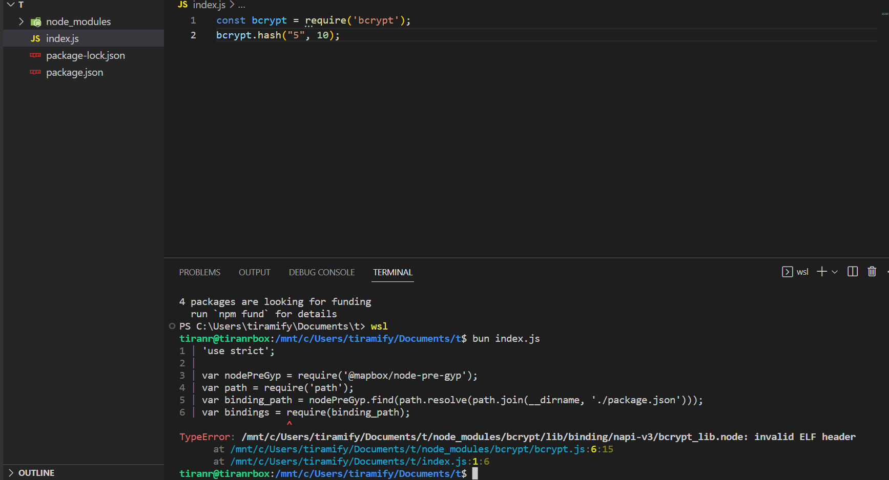 Hashing packages don't work [argon2 - bcrypt] · Issue #2550 · oven-sh/bun · GitHub
