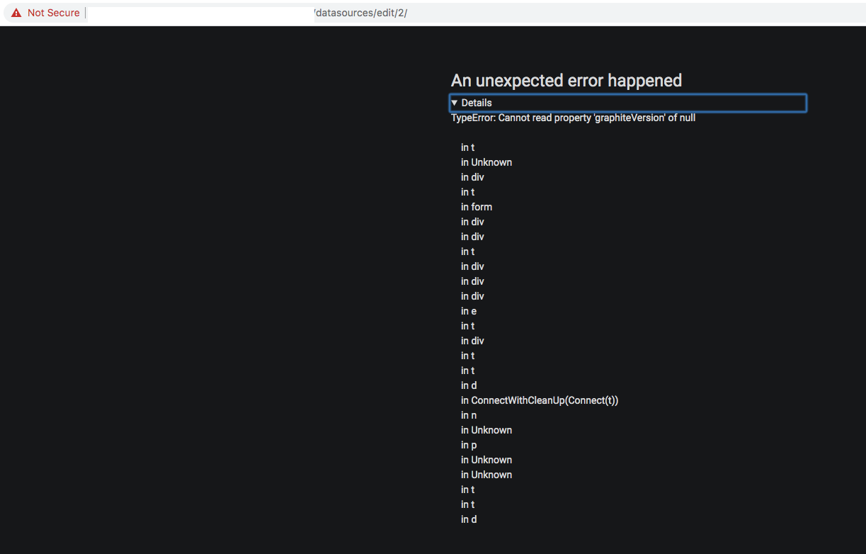Dashboard and datasource does not load after migrating from 2.6.0 to 6. ...