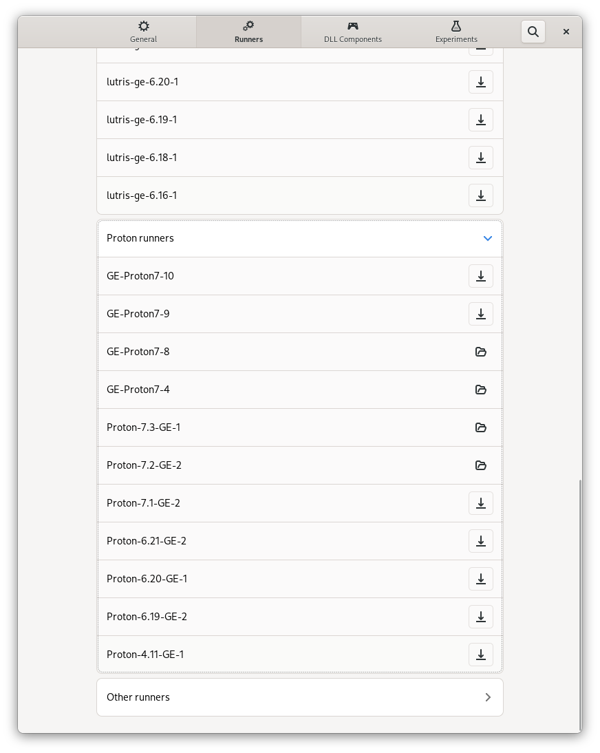 [Request]: Download Wine/Proton Versions · Issue #1251 · bottlesdevs/Bottles · GitHub