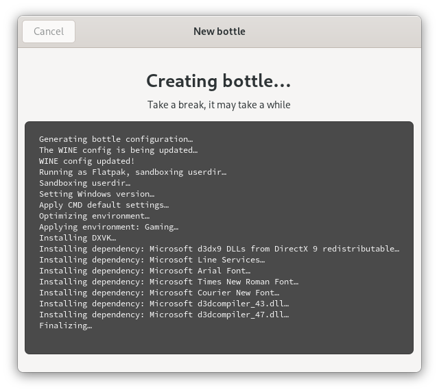 [Bug]: Can't use System Wine / Vaniglia always broken · Issue #1254 · bottlesdevs/Bottles · GitHub