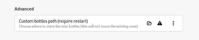 [Request]: personalized bottle path · Issue #1255 · bottlesdevs/Bottles · GitHub