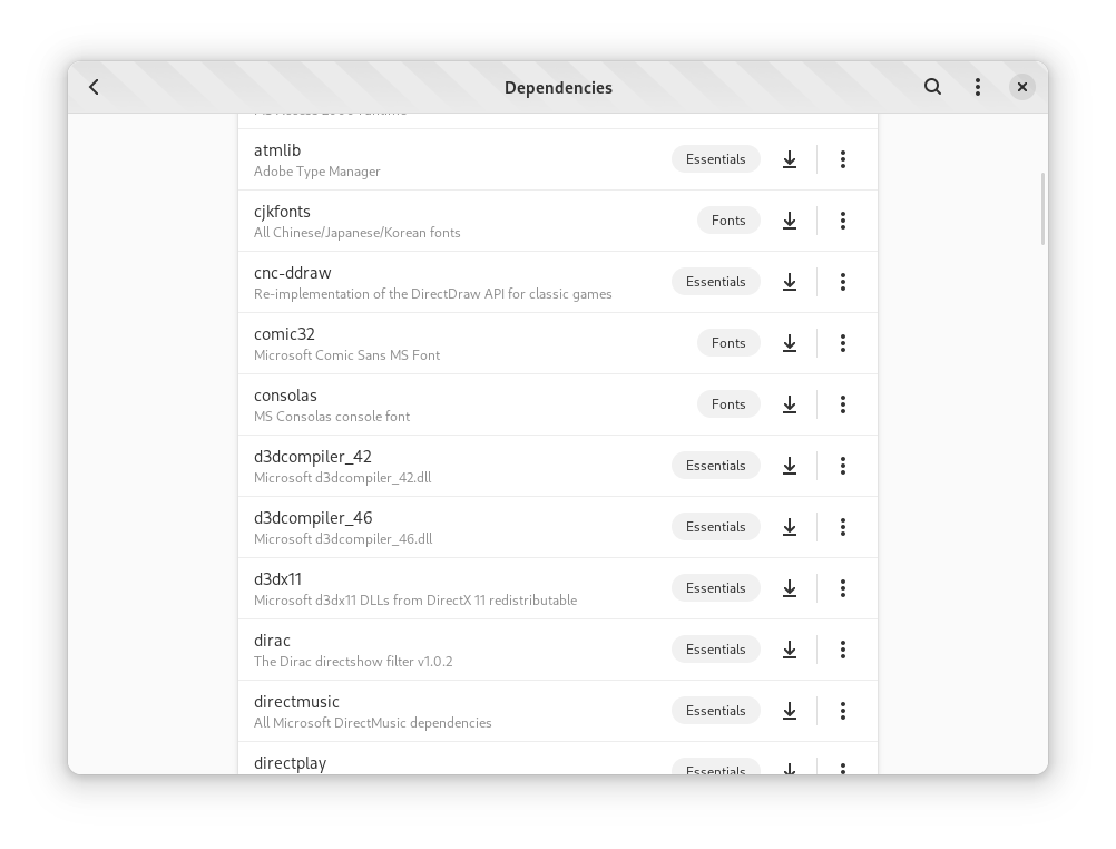 [Request]: Please sort the dependency list alphabeticallly · Issue #2194 · bottlesdevs/Bottles ...