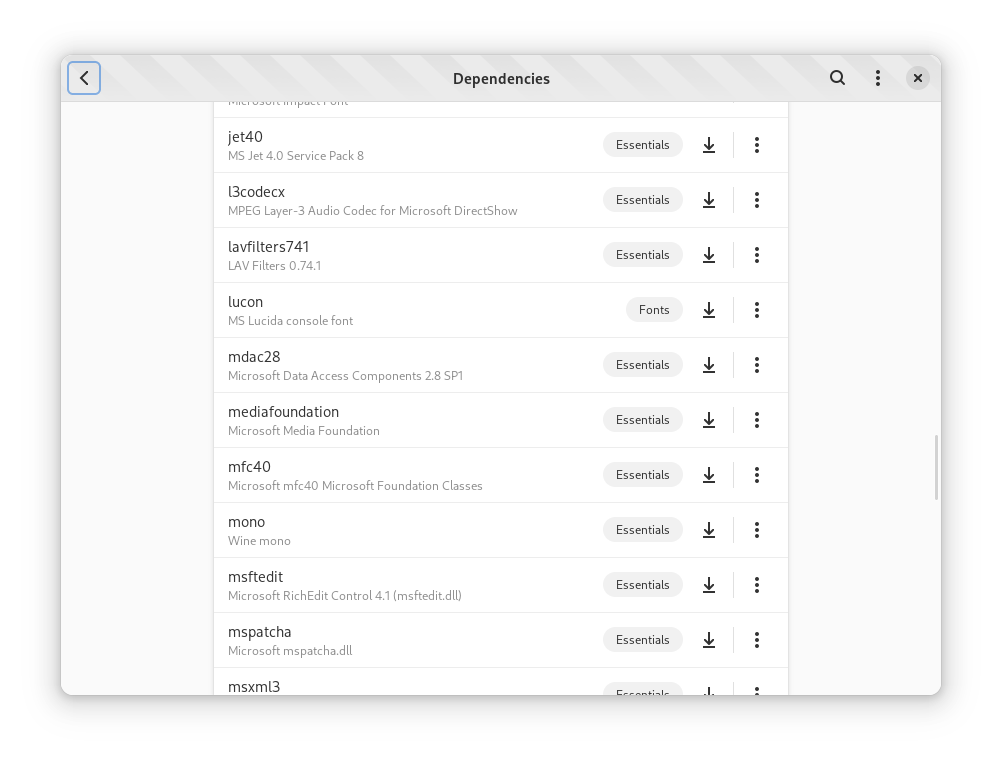 [Request]: Please sort the dependency list alphabeticallly · Issue #2194 · bottlesdevs/Bottles ...