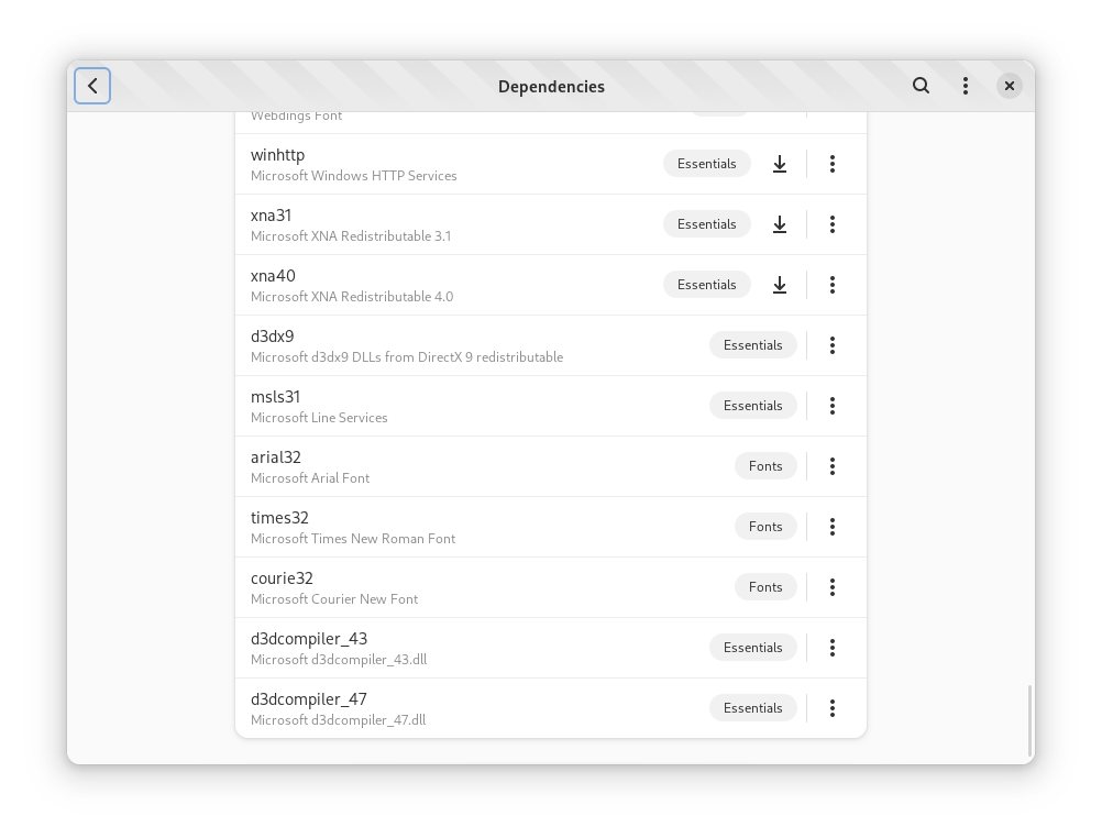 [Request]: Please sort the dependency list alphabeticallly · Issue #2194 · bottlesdevs/Bottles ...