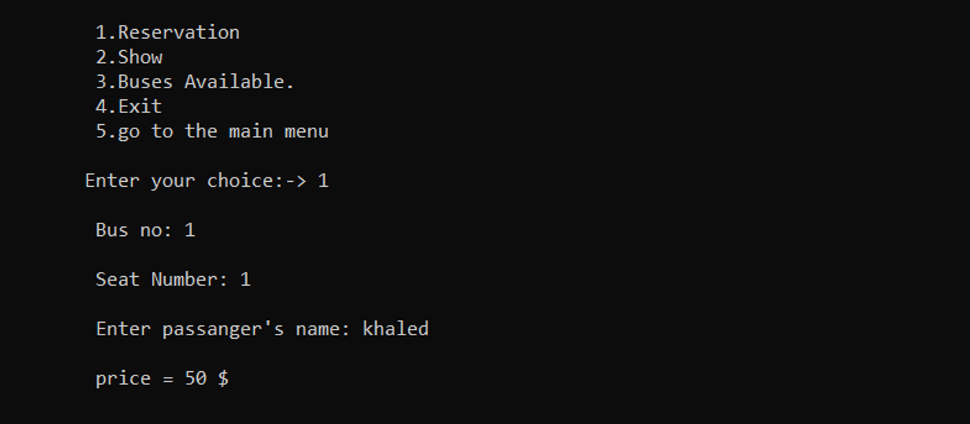 GitHub - khaledkamr/Bus_reservation_project: OOP Project