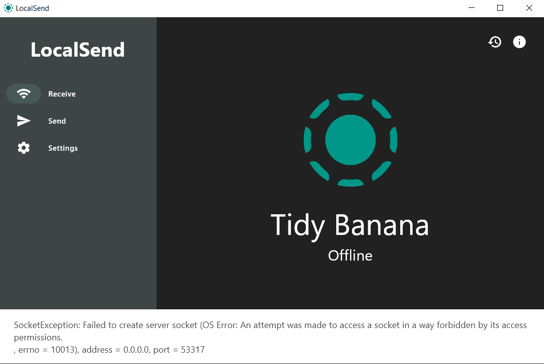 Socket Exception (Forbidden access) · Issue #125 · localsend/localsend · GitHub