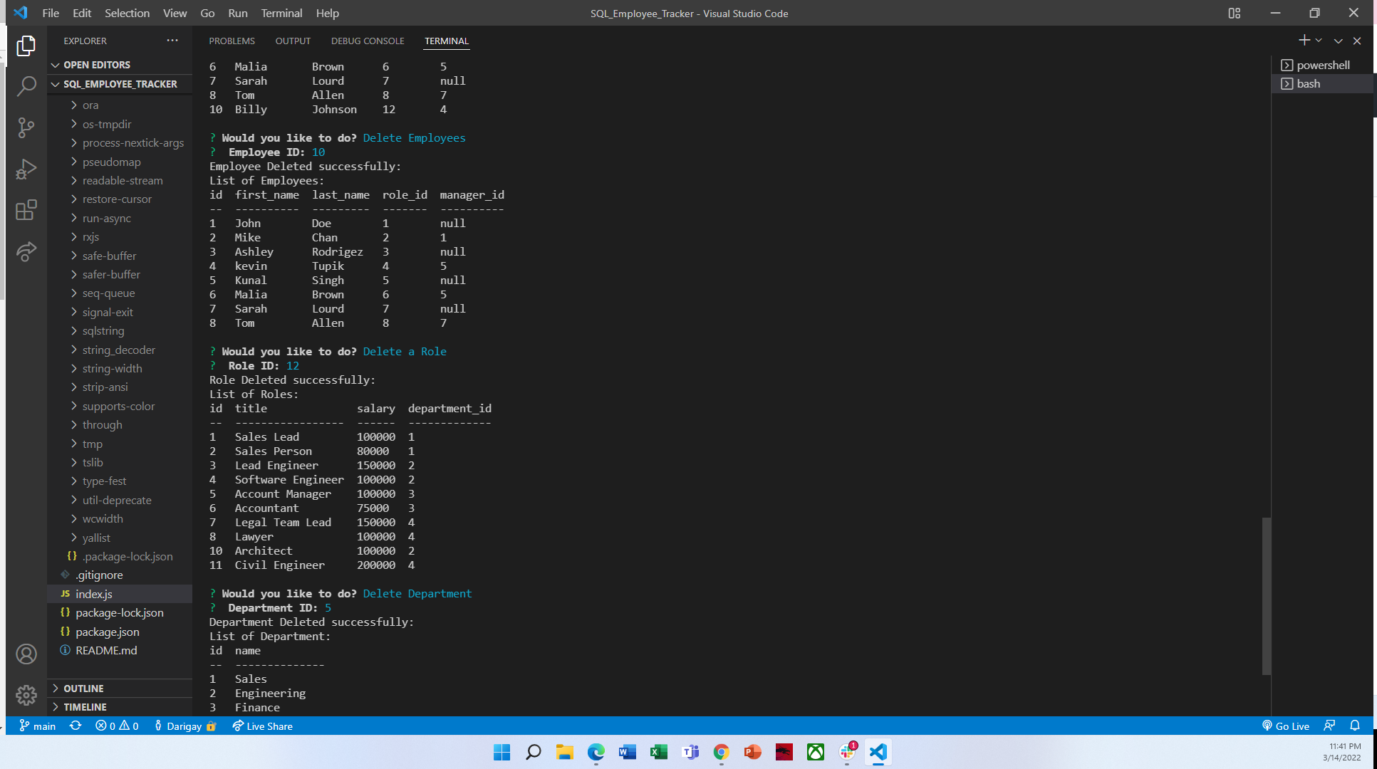 GitHub - Darigay/SQL_Employee_Tracker