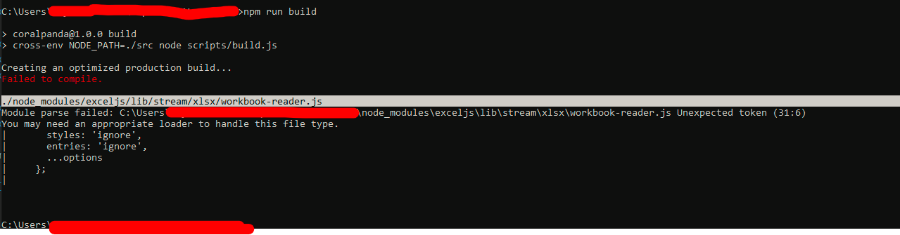 Problem When Building Project · Exceljs Exceljs · Discussion 2014 · Github 