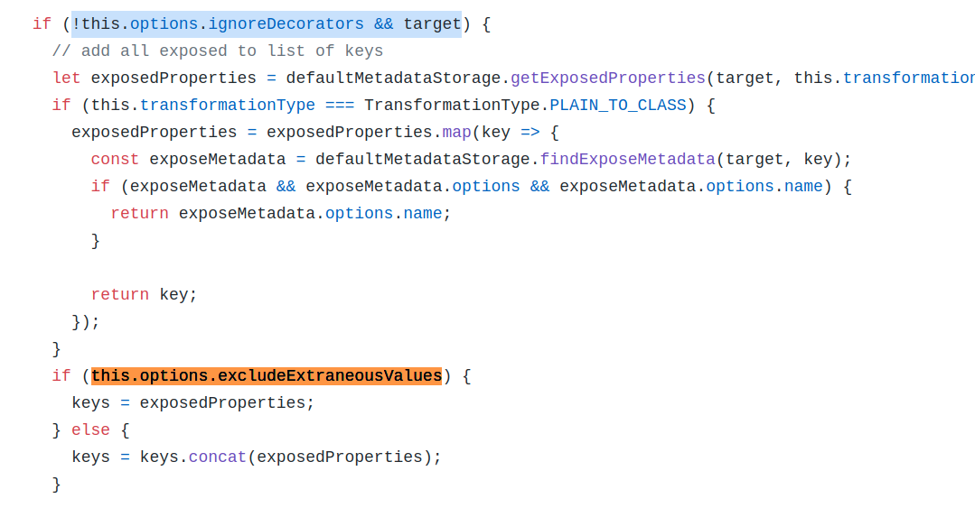 Fix `excludeextraneousvalues` Options Ignored When Used With `ignoredecorators` · Issue 533