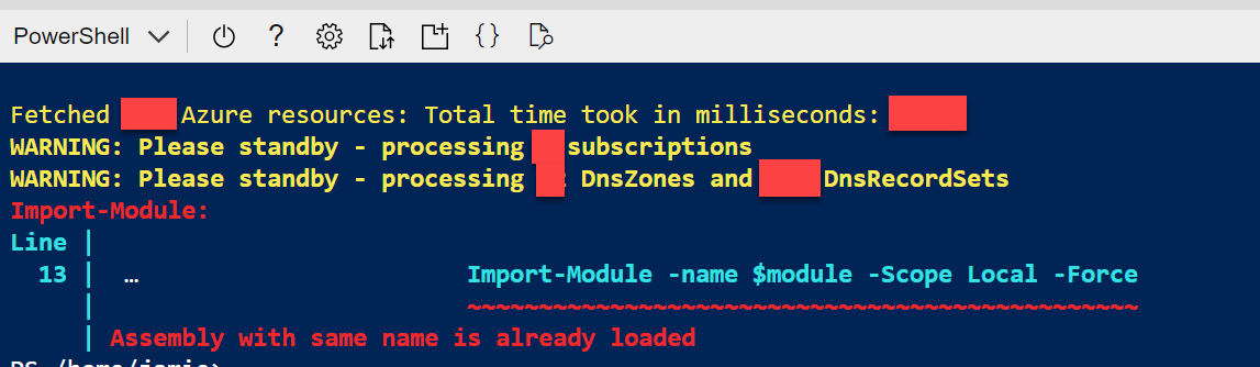 DNS - Find Dangling DNS Records Error on run "Assembly with same name is already loaded" · Issue ...