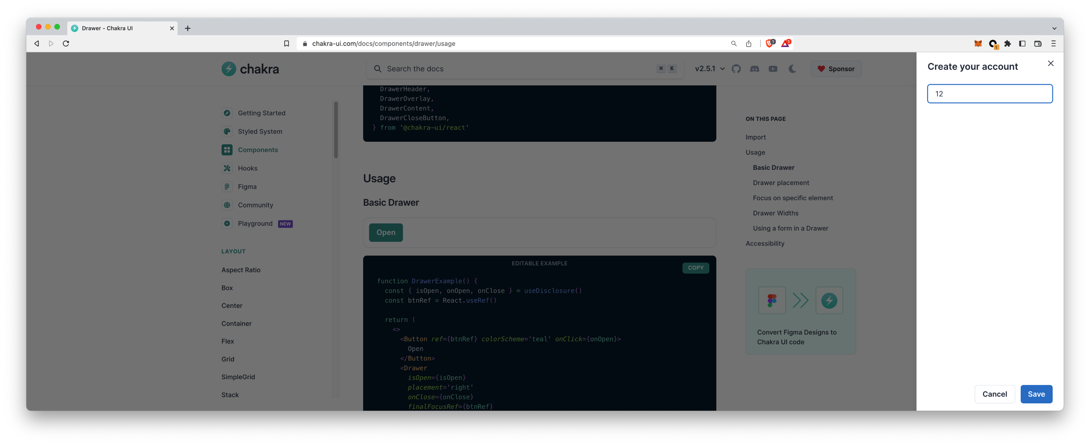 Buttons inside `Drawer` are hidden on big screens using Chrome · Issue ...