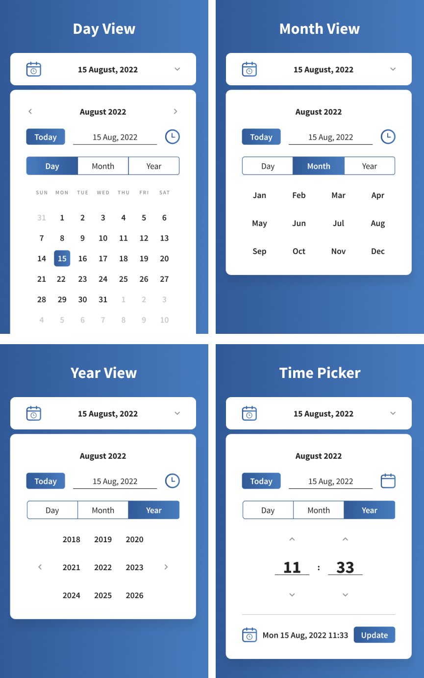 Date time picker solid Npm