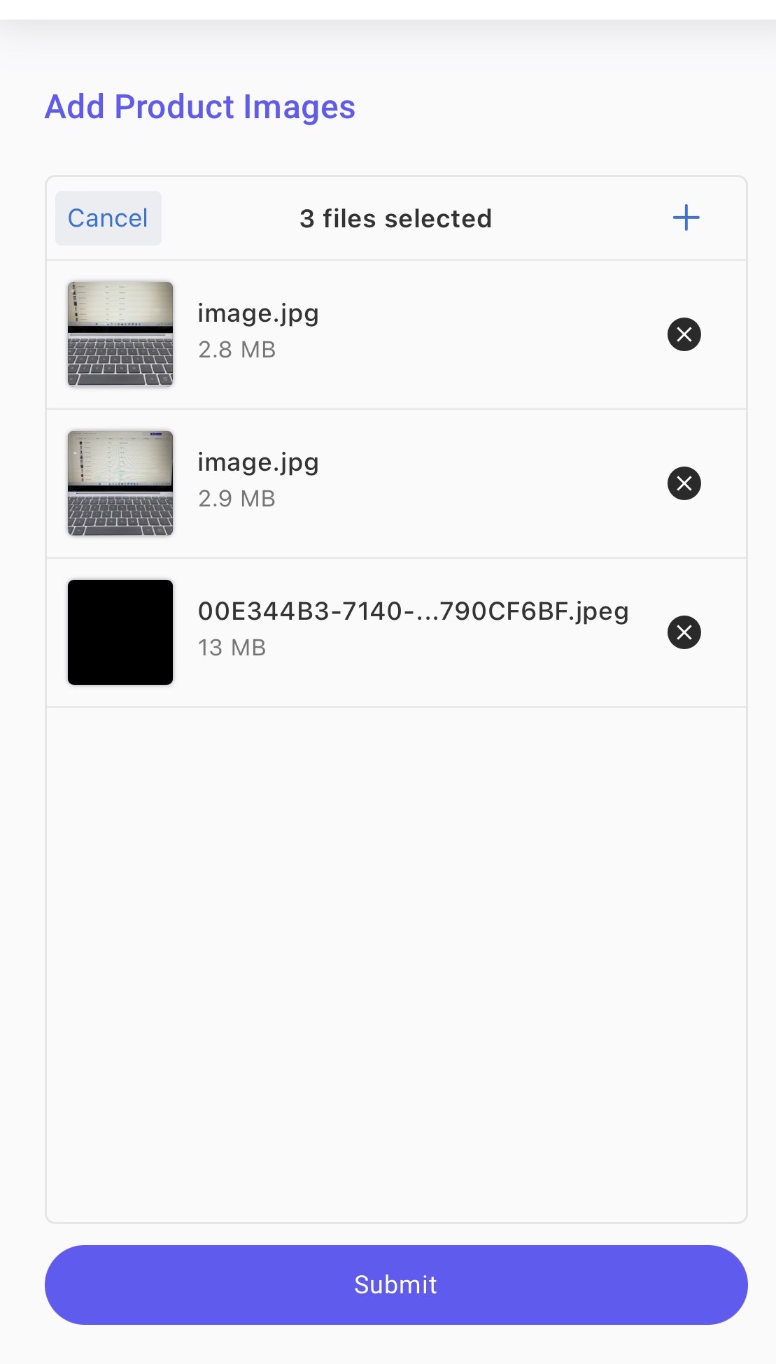 Iphone upload more than 13 mb on uppy dashboard, it shows black image ...