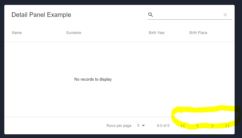 Footer border not rendered correctly when table with DetailPanel is empty · Issue #344 · mbrn ...
